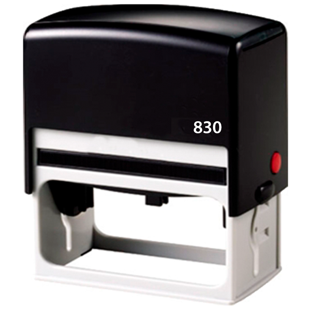 Timbre 830 Rectangular Gigante, Tamaño 7,5 x 5cm Puede llevar Textos y – Clic Imprenta