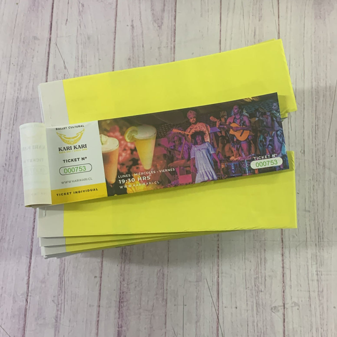 Pack Entradas Ticket Papel normal – Clic Imprenta