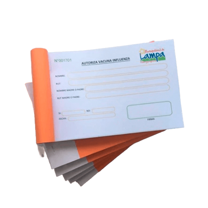 Pack 10 Talonarios 1/2 Carta – Clic Imprenta