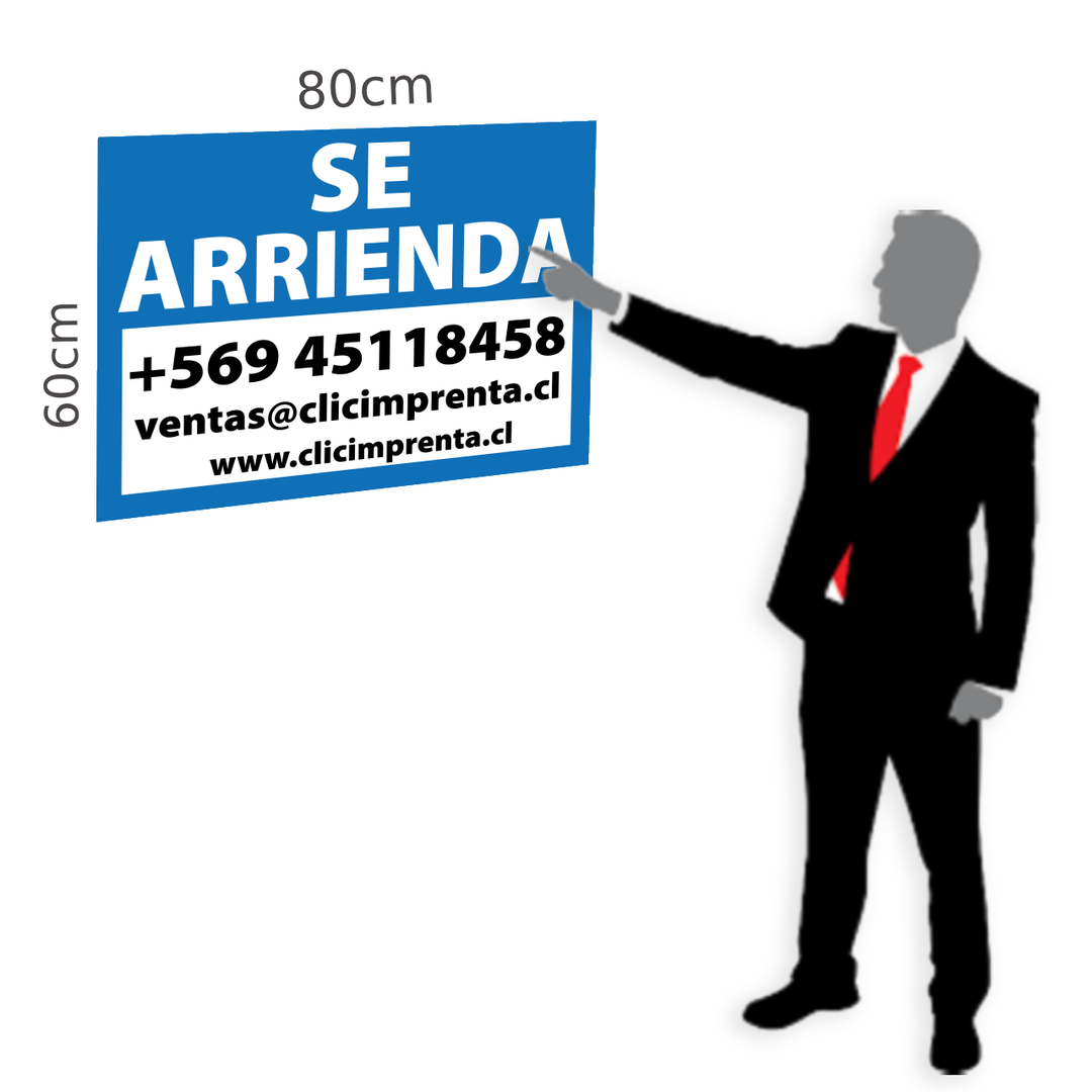 Fabricación de Letreros Se Arrienda Propiedades – Clic Imprenta