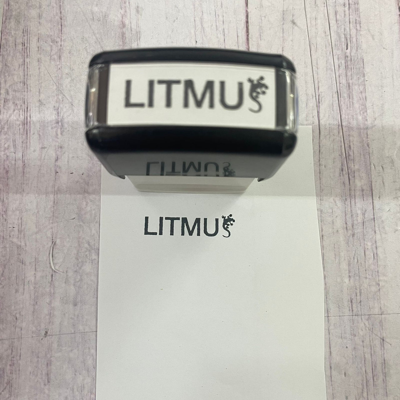 Timbre Pequeño Personalizado para 2 lineas de texto – Clic Imprenta