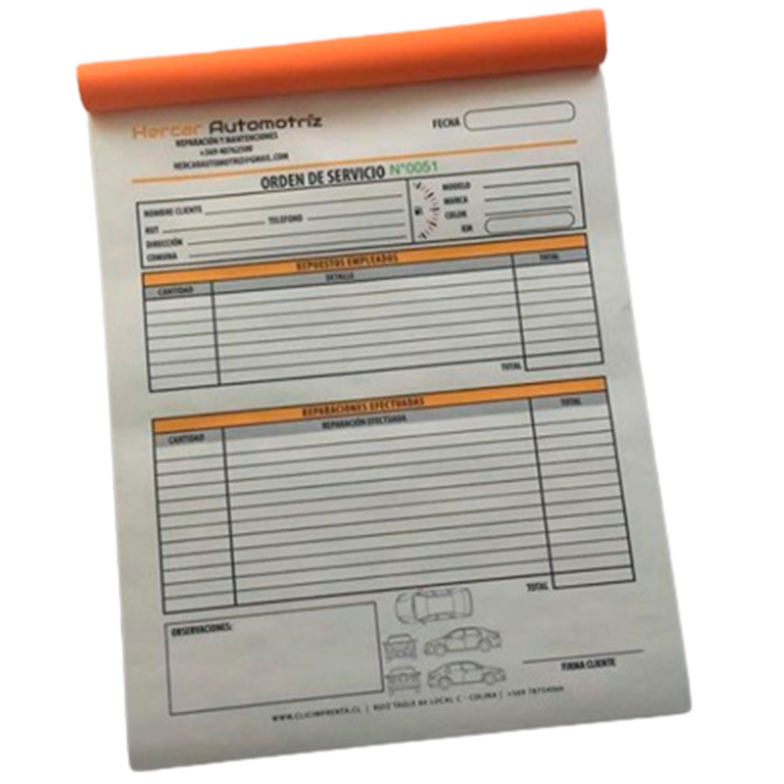 Fabricación Talonarios Personalizados – Clic Imprenta